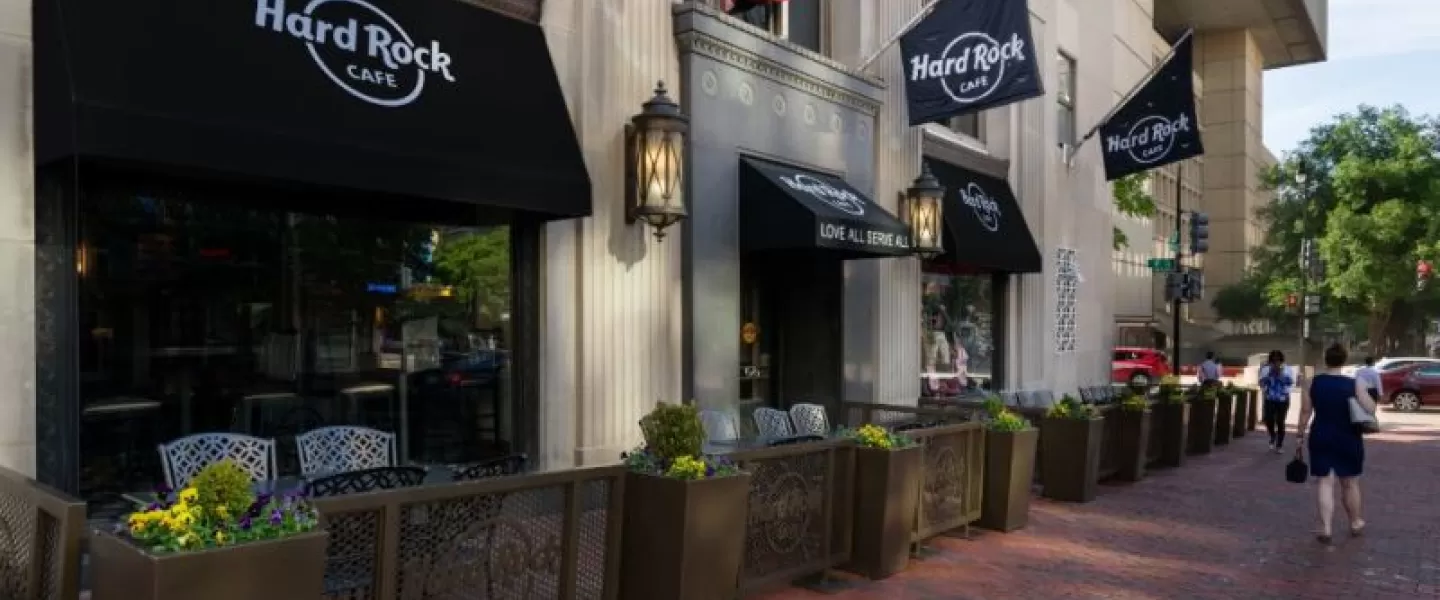The hard rock cafe store